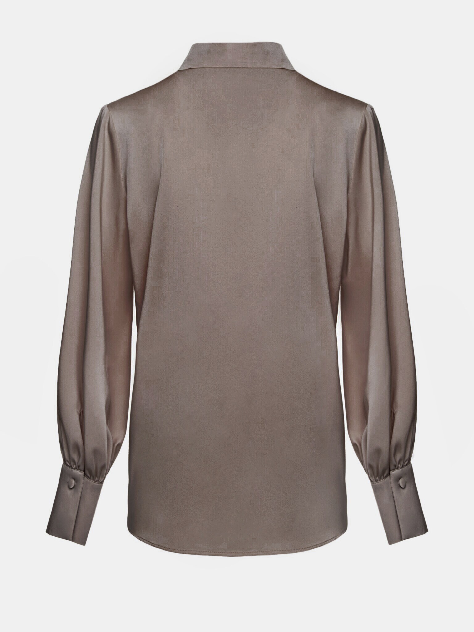 Straight-fit flowing satin blouse :: LICHI - Online fashion store