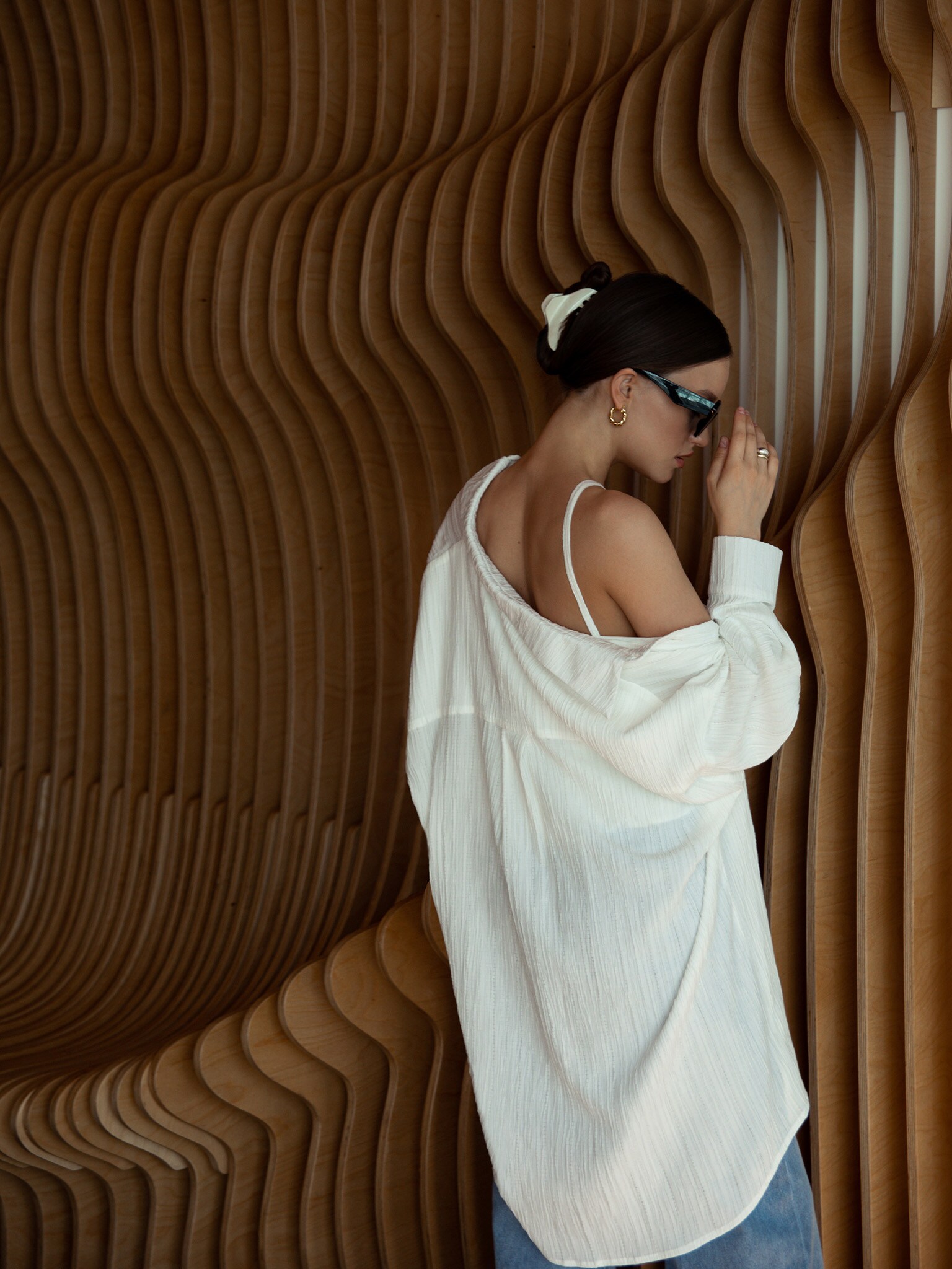 Long oversized shirt :: LICHI - Online fashion store