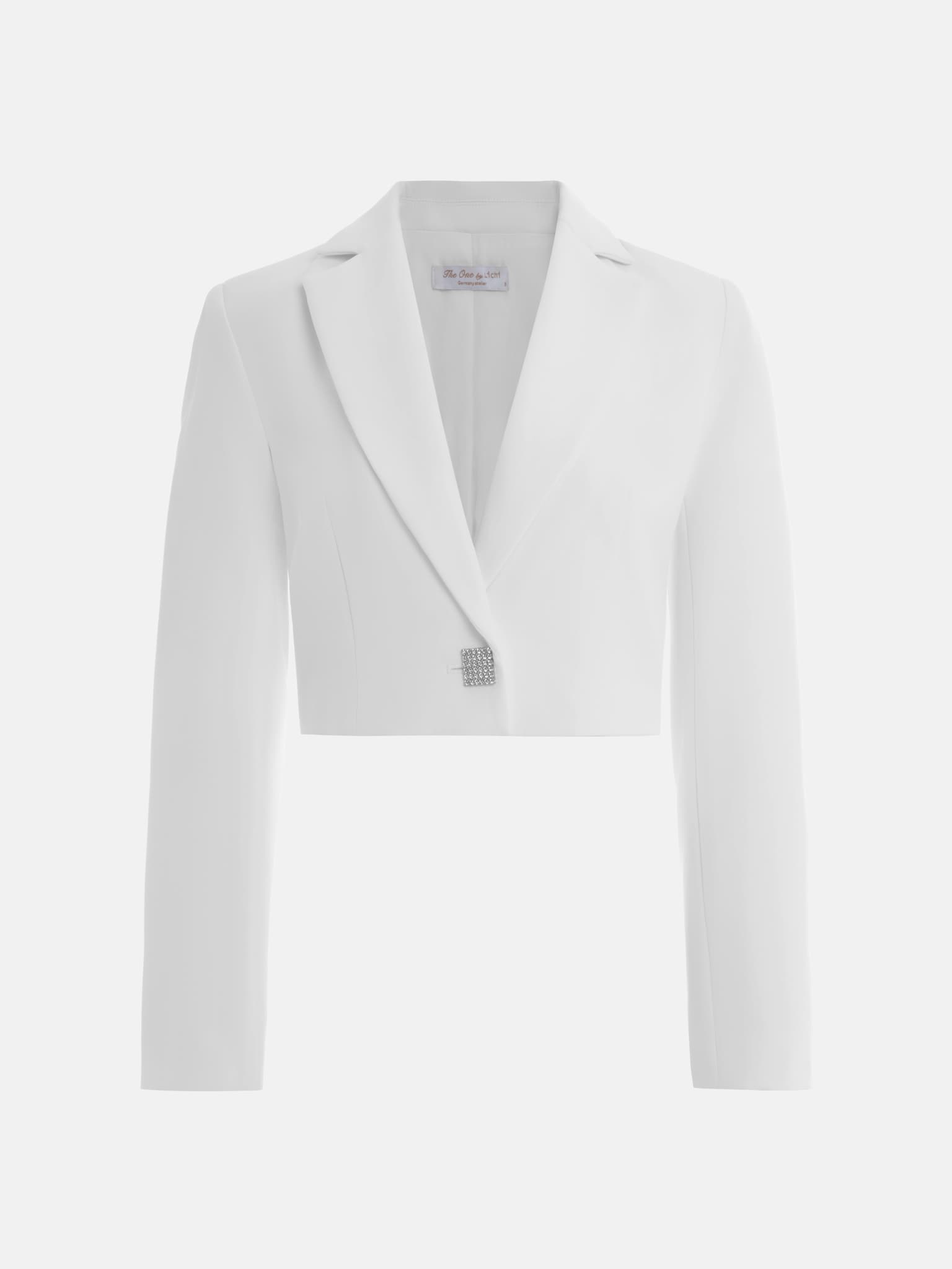 Cropped jacket with rhinestone button :: LICHI - Online fashion store