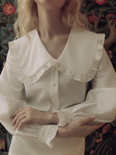 Shirt With Accent Collar Lichi Online Fashion Store
