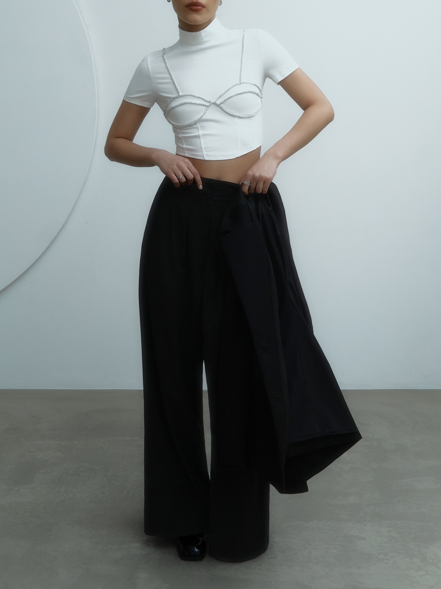 Корсетный топ с бюстье из страз :: LICHI - Online fashion store