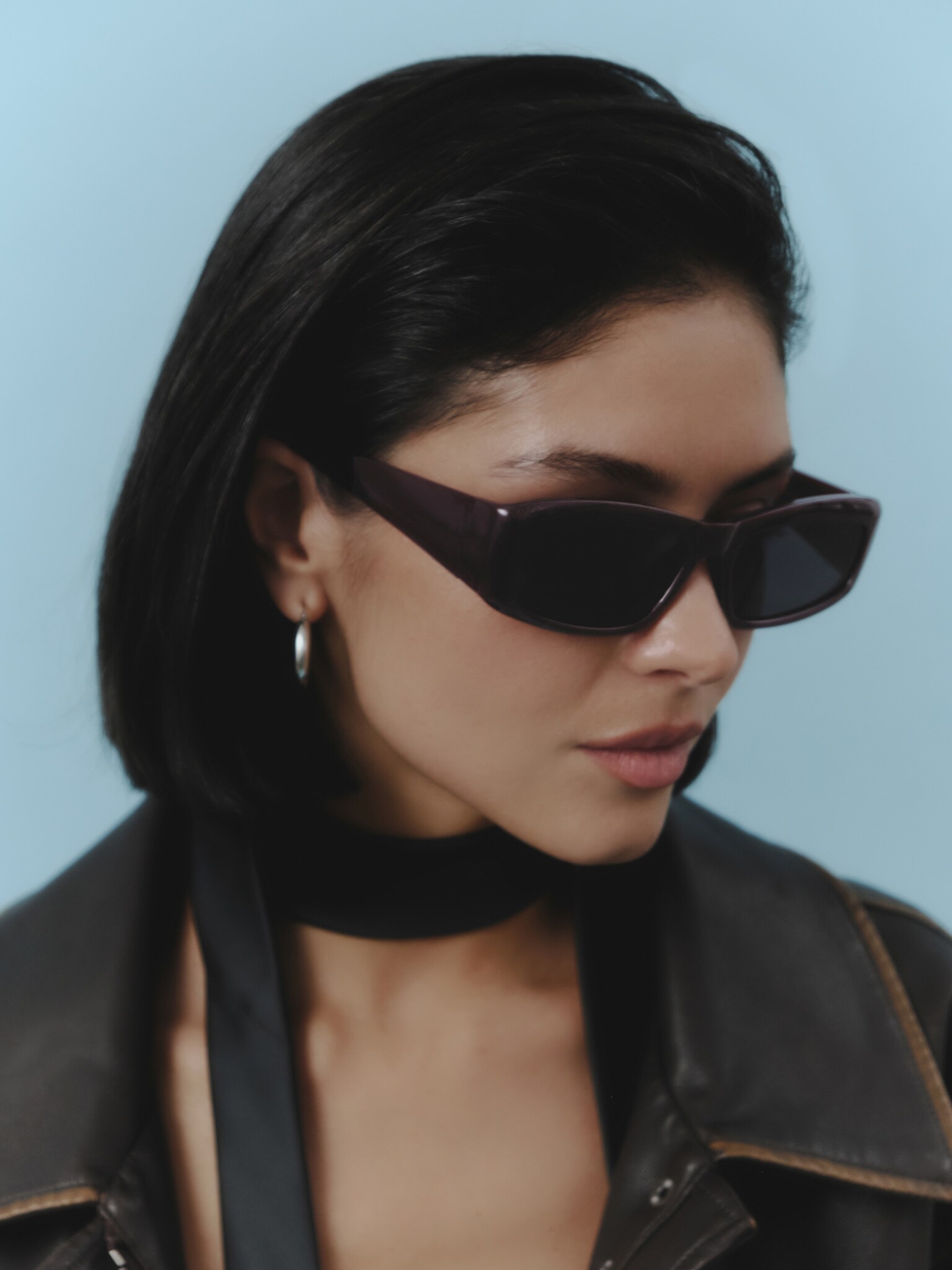 Солнцезащитные очки в широкой пластиковой оправе :: LICHI - Online ...