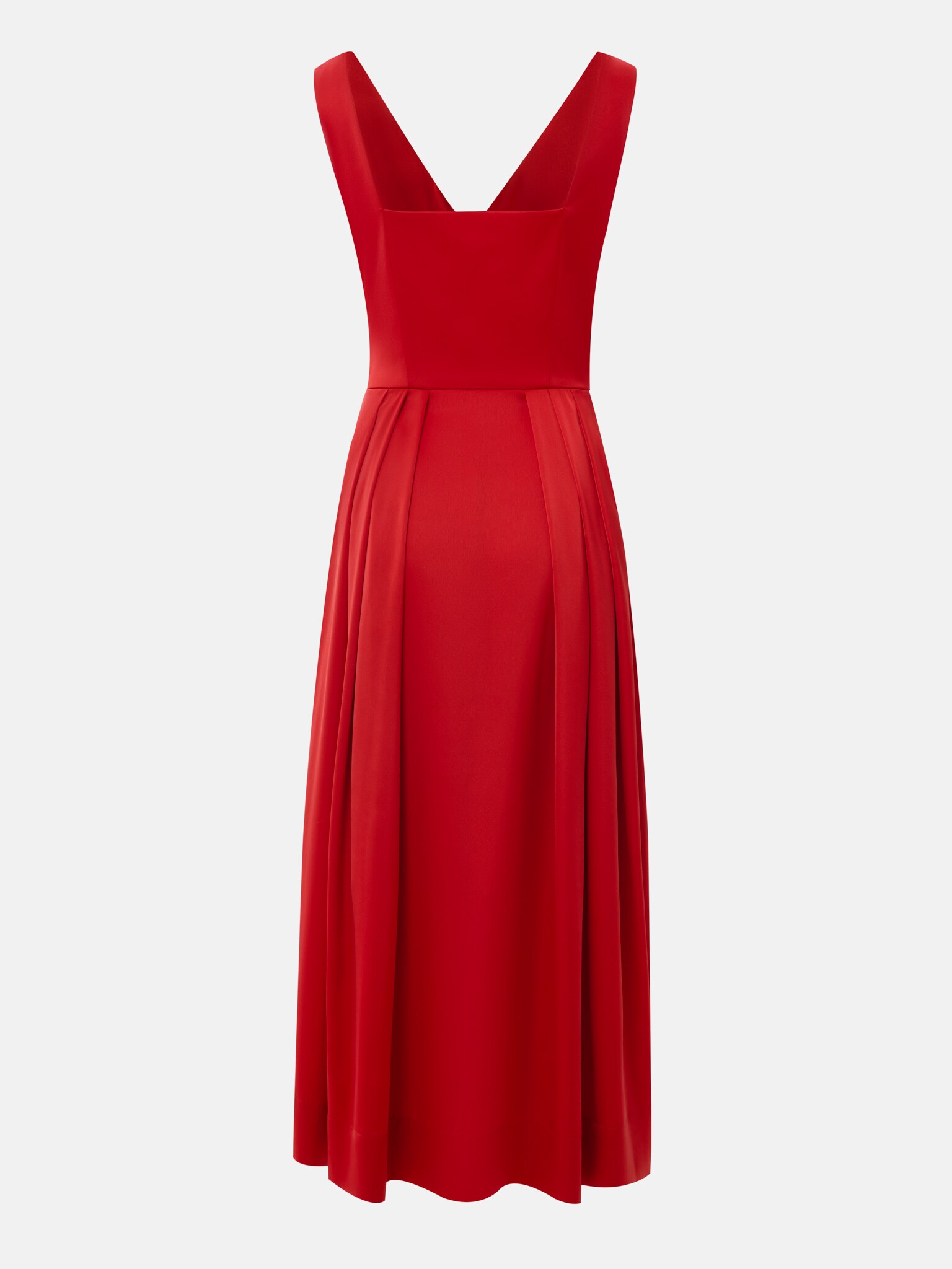 Платье миди с крупными складками на юбке :: LICHI - Online fashion store