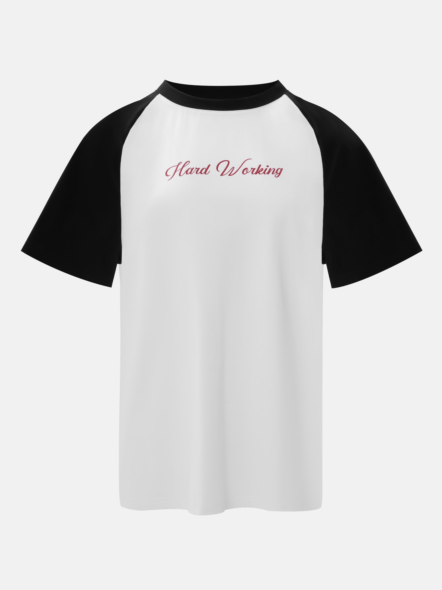 Свободная футболка с надписью на груди Lichi Online Fashion Store