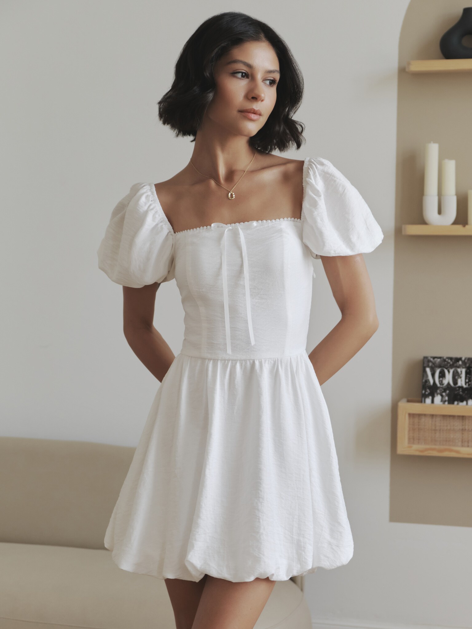 Платье мини с юбкой баллон :: LICHI - Online fashion store