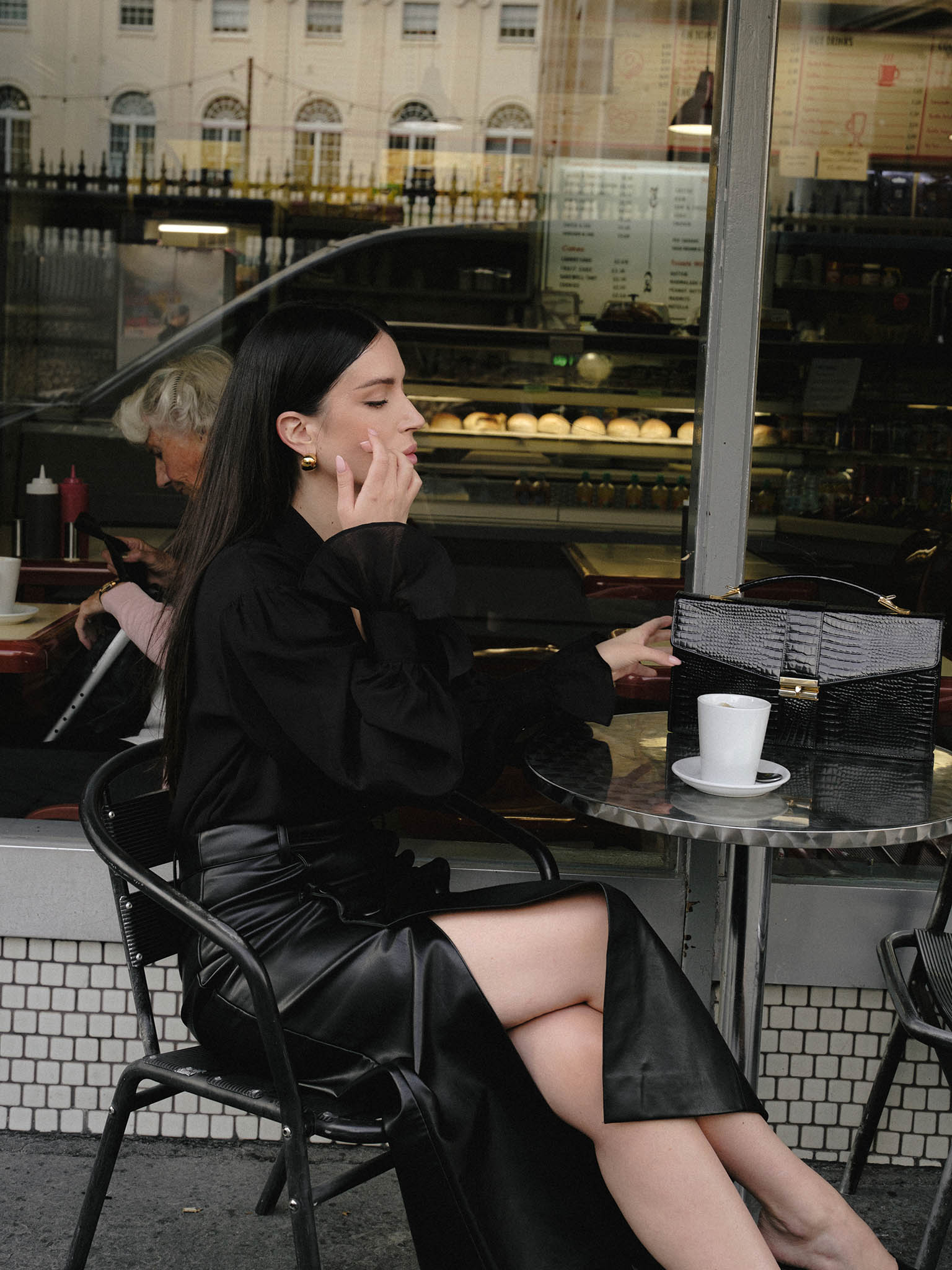 Fluffy blouse with flounces on the cuffs :: LICHI - Online fashion store