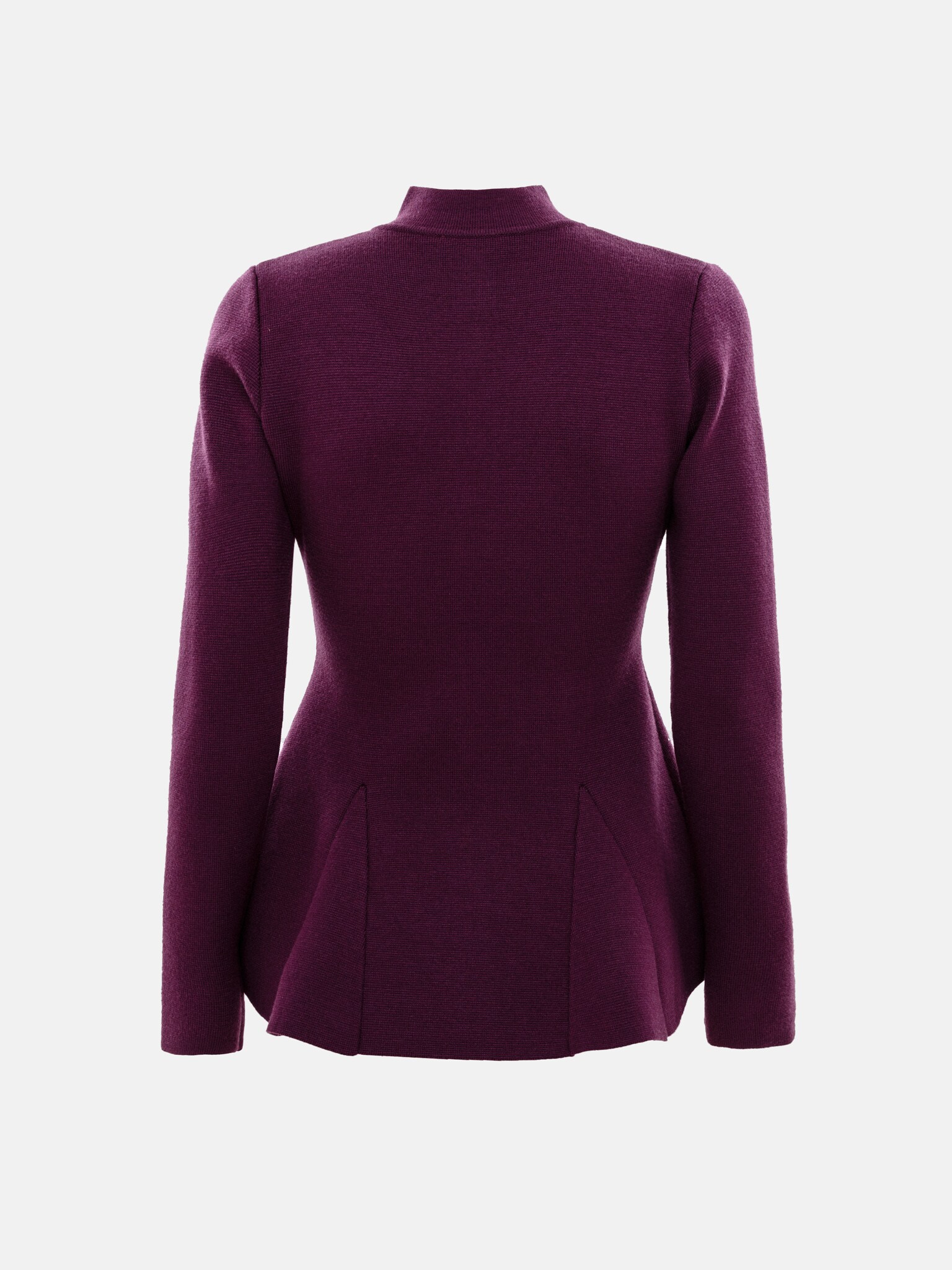 Jersey jacket with stand-up collar and golden buttons :: LICHI - Online ...